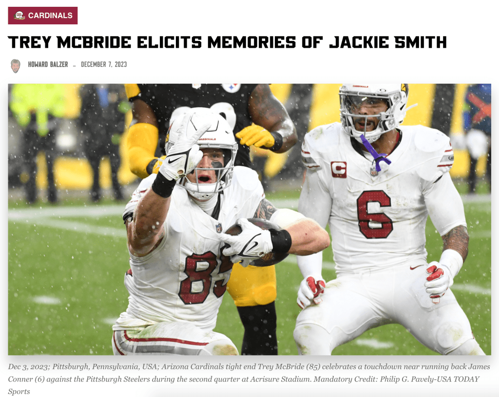 Special to STL Sports Page: Howard Balzer says Jackie Smith should be ...