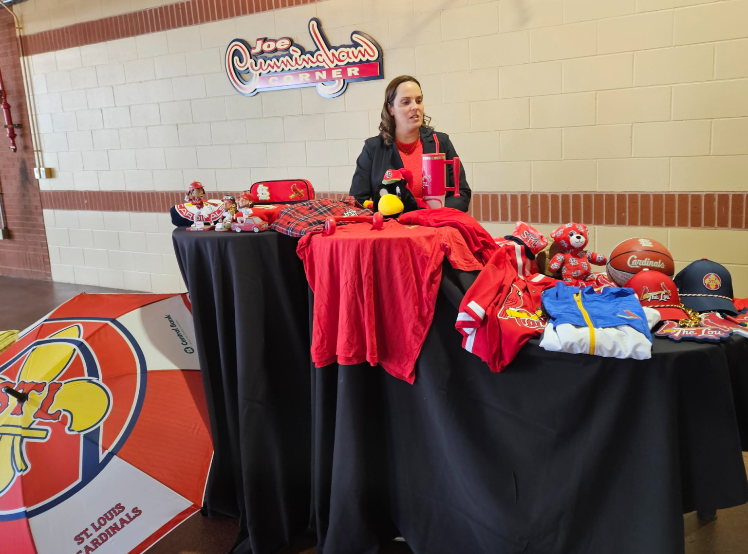 Final touches being put on Busch Stadium for the start of the season ...