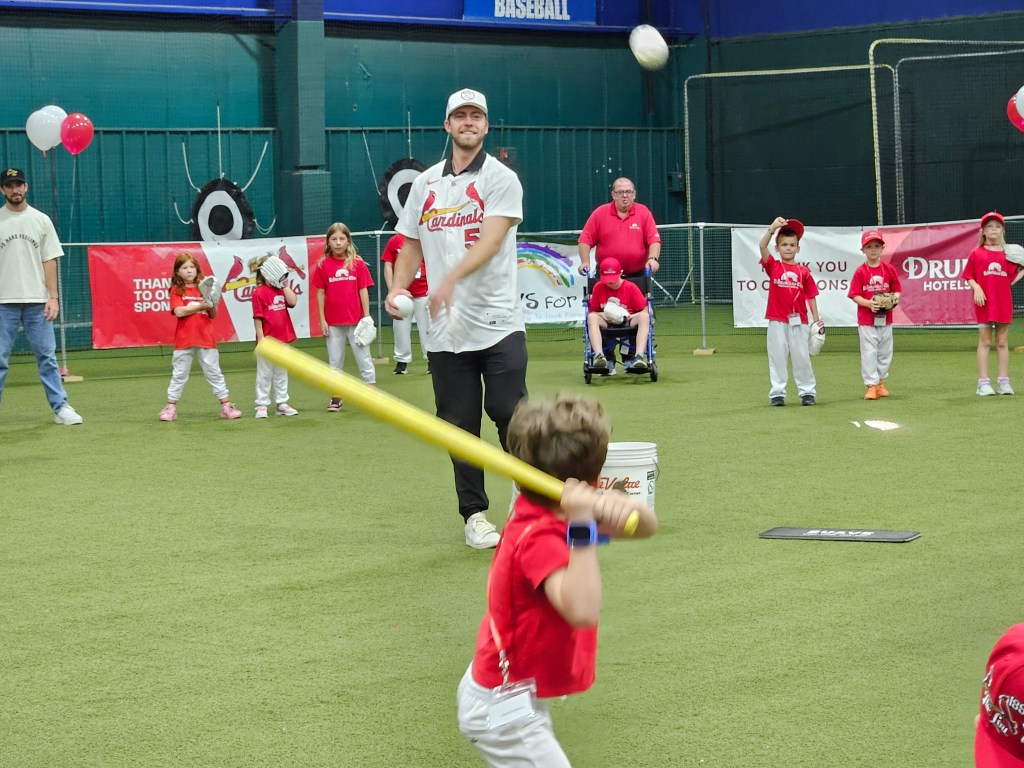 Victor Scott II, Matthew Liberatore, Thomas Saggese, Chip Caray coach ...