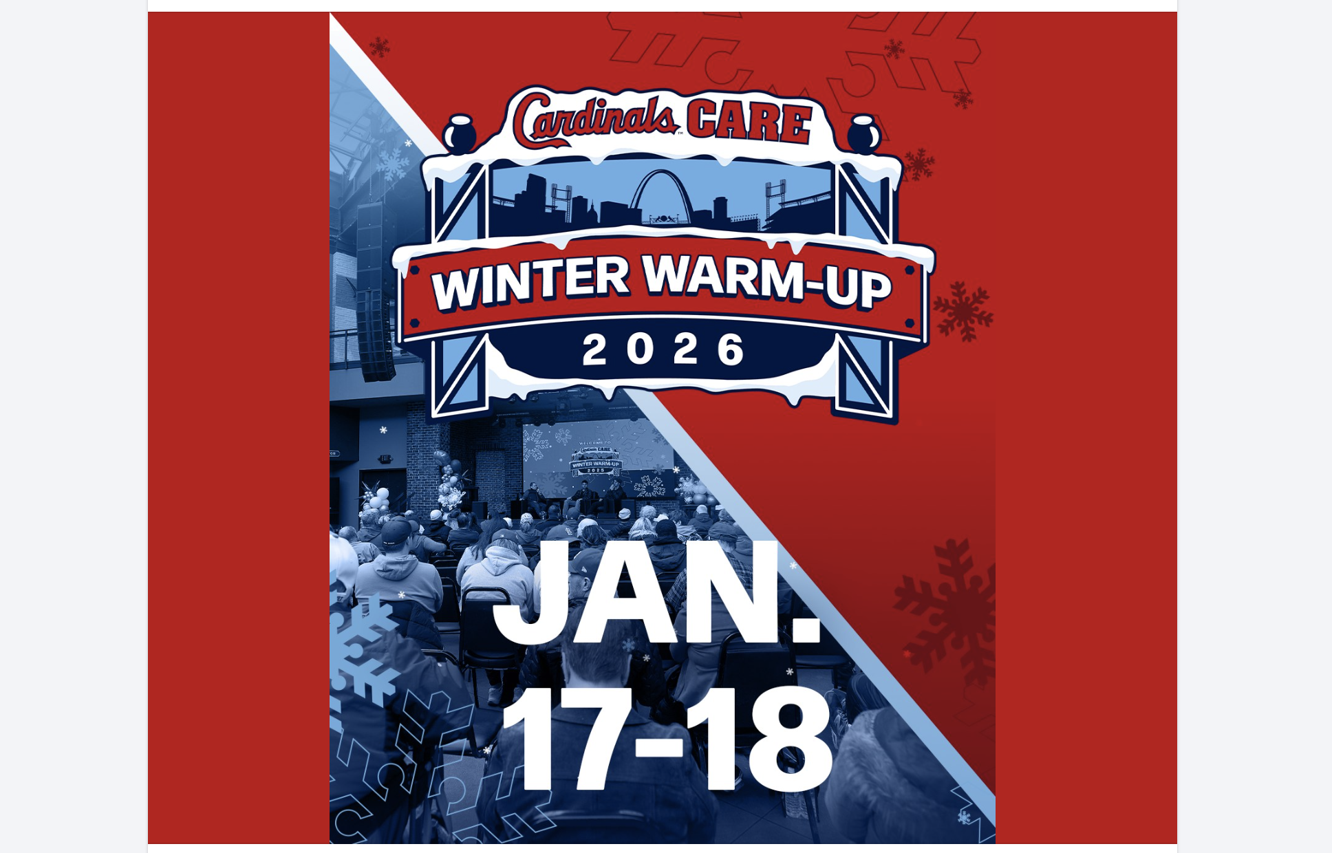 Information about the Cardinals' Winter Warm-Up 2026; two days instead ...