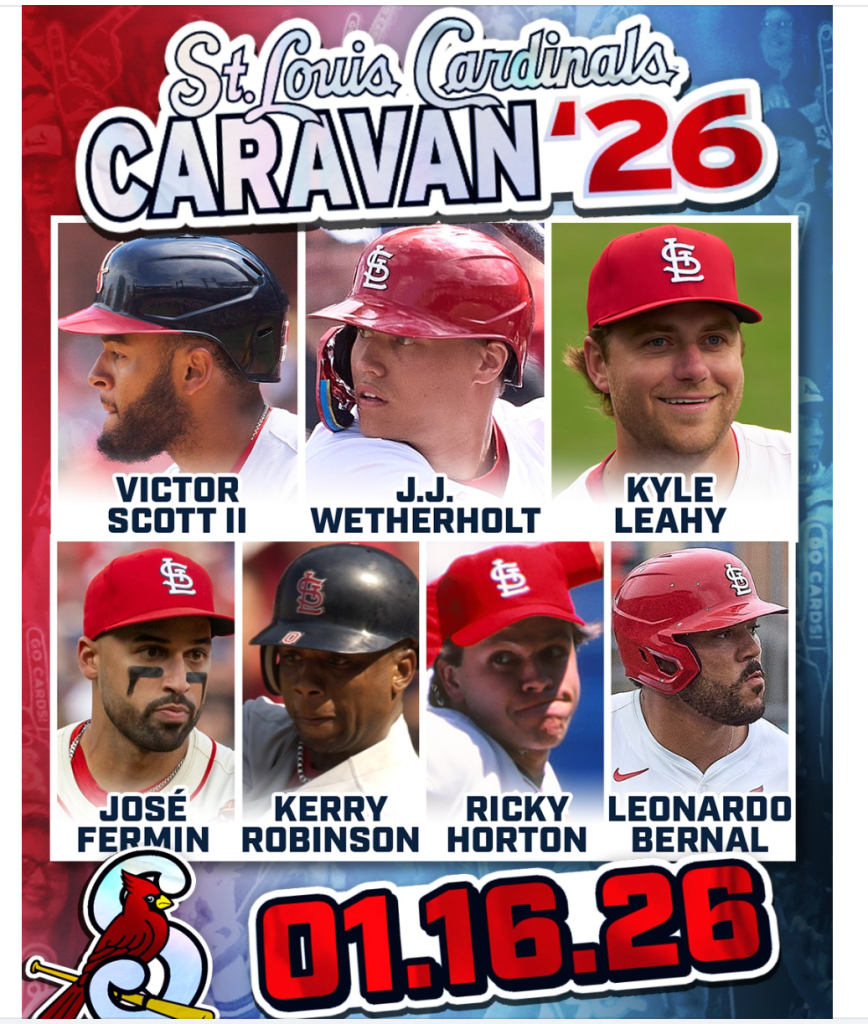 Stops for the Cardinals Caravan 2026 - News from Rob Rains ...